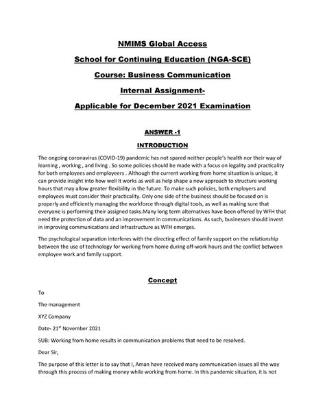 Nmims Global Access Businees Comm Nmims Global Access School For Continuing Education Nga