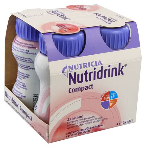 NUTRIDRINK COMPACT S PŘÍCHUTÍ JAHODOVOU perorální SOL 4X125ML II