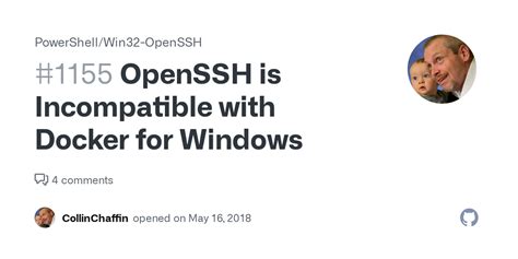 Openssh Is Incompatible With Docker For Windows · Issue 1155