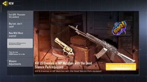 Kill 15 Enemies In MP Matches With The Dead Silence Perk Equipped R