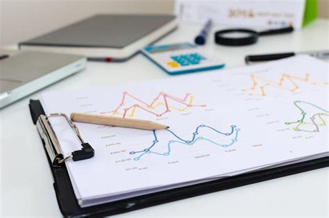 Premium Photo Office Desk Graph