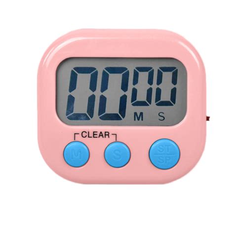 Lulshou Digital Led Count Up Pink Timer