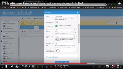 hg680p openmediavault nginx mysql phpmyadmin tkjpedia