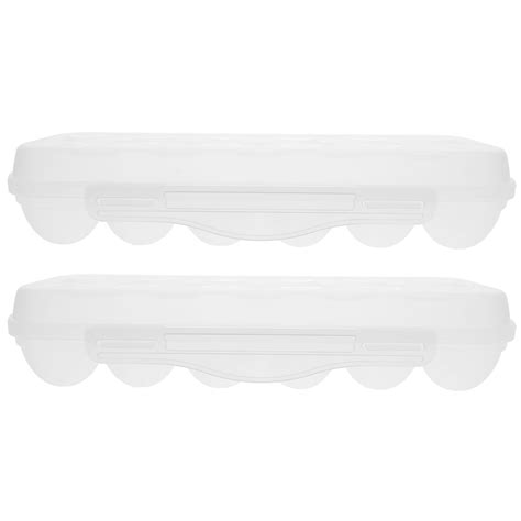 2pcs Refrigerator Egg Organizer Egg Fridge Bin Reusable Egg Storage Organizer Egg Storage Box