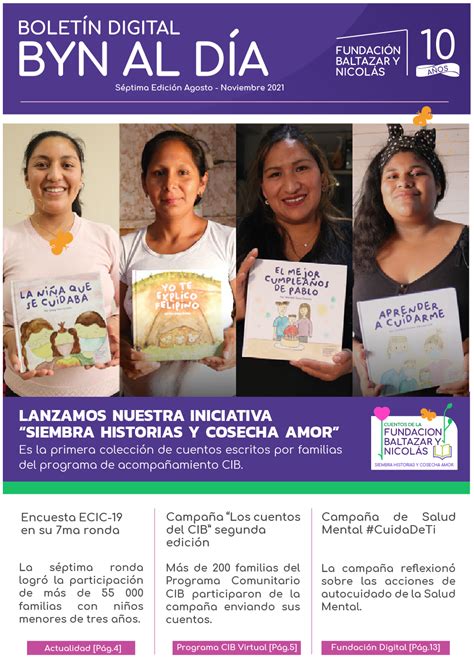 Boletines Periodicos Fundación Baltazar y Nicolas