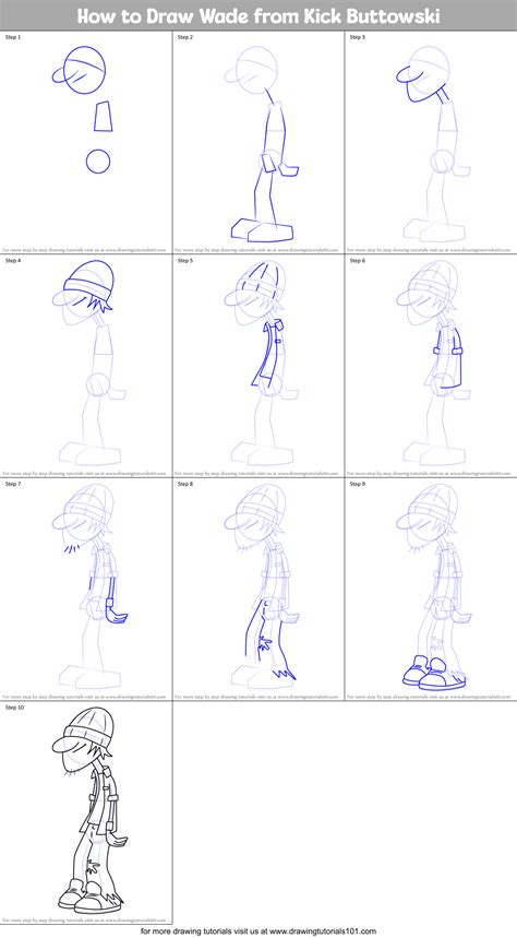 How To Draw Wade From Kick Buttowski Kick Buttowski Step By Step