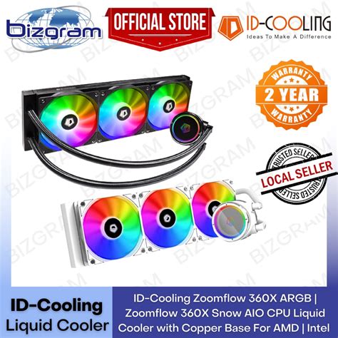 ID-Cooling Zoomflow 360X ARGB | Zoomflow 360X Snow AIO CPU Liquid ...