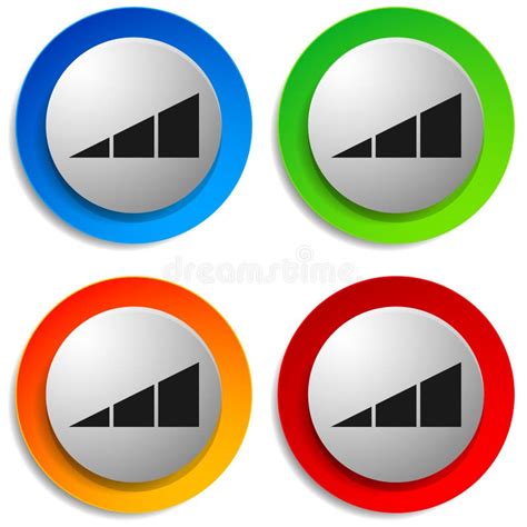 Level Progress Indicator Icon Meter Gauge Yardstick Symbol Stock Vector Illustration Of