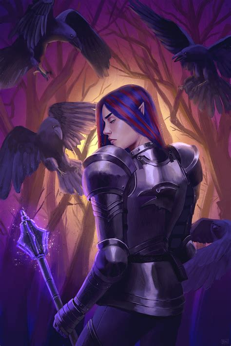 Artstation Raven Queen Cleric