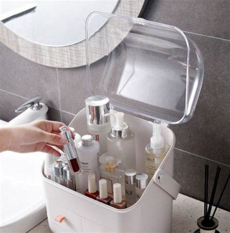 ᐉ Органайзер для косметики W 9 2 секції Рожевий Md14878 • Краща ціна в Києві Україні • Купити