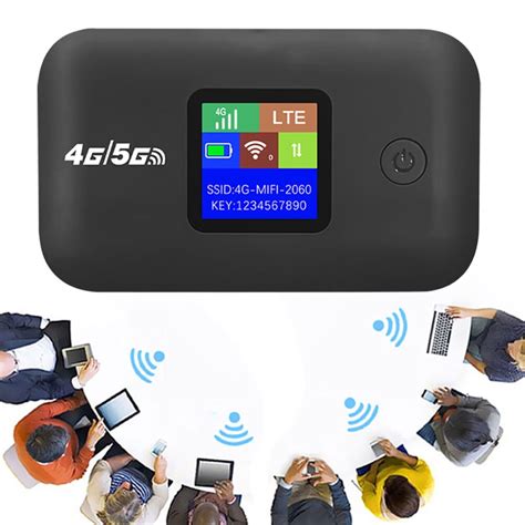 G Lte WiFi Router Portable Router Wireless Mbps Mini Wireless Hotspot Device Black Asian