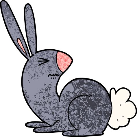 Cartoon Annoyed Rabbit 12369072 Vector Art At Vecteezy