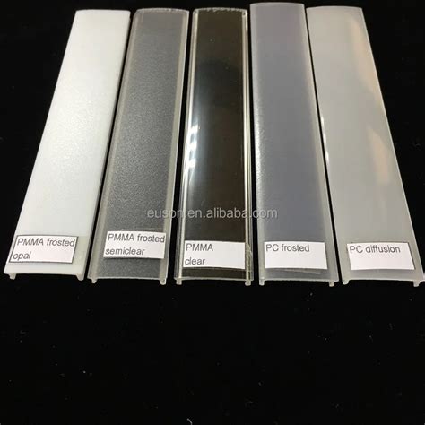 사용자 정의 플라스틱 압출 Led 빛 디퓨저 튜브 램프 선형 스트립 광장 커버 확산 폴리 카보네이트 Pc 아크릴 Pmma