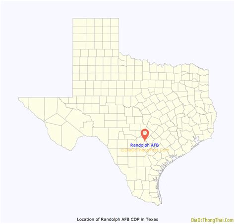 Map Of Randolph Afb Cdp Thong Thai Real