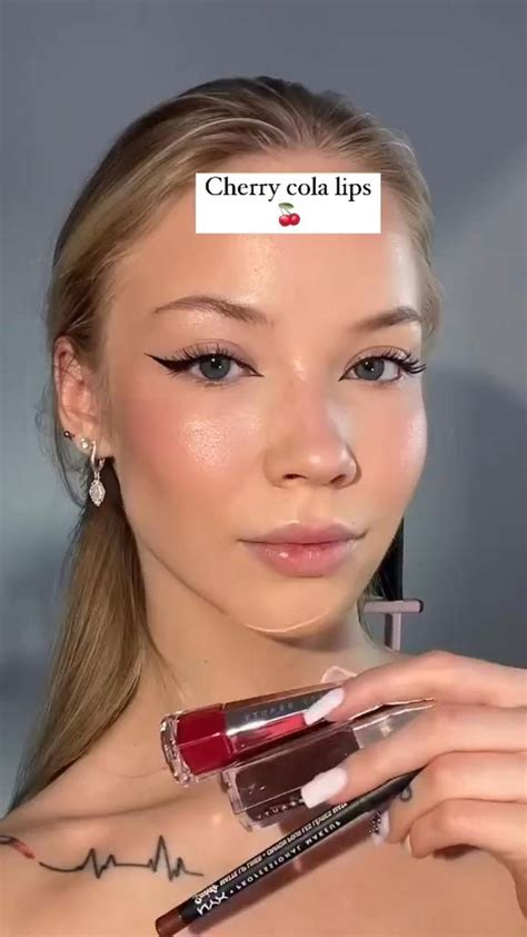 Cherry Cola Lips Tutorial Makeup Tutorial Makeup Routine Simple Makeup