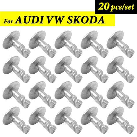 Xukey® 20pcs Under Engine Cover Clips Undertray Underbody Gearbox Splash Shield Fixing Retainer