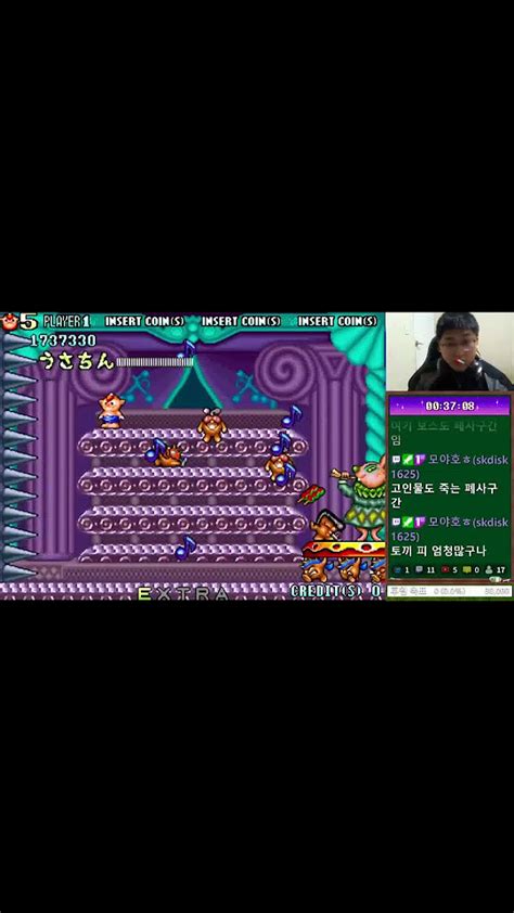 추억의 오락실게임 스노우 브라더스2 5스테이지 보스 우사찡 Youtube