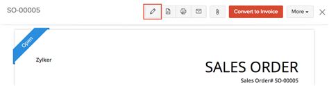 Other Actions For Sales Order Help Zoho Books