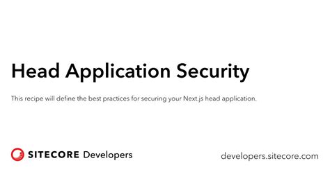 Sitecore Xm Cloud Acceleration Recipe Head Application Security Learn How To Use Ssg Vs Ssr
