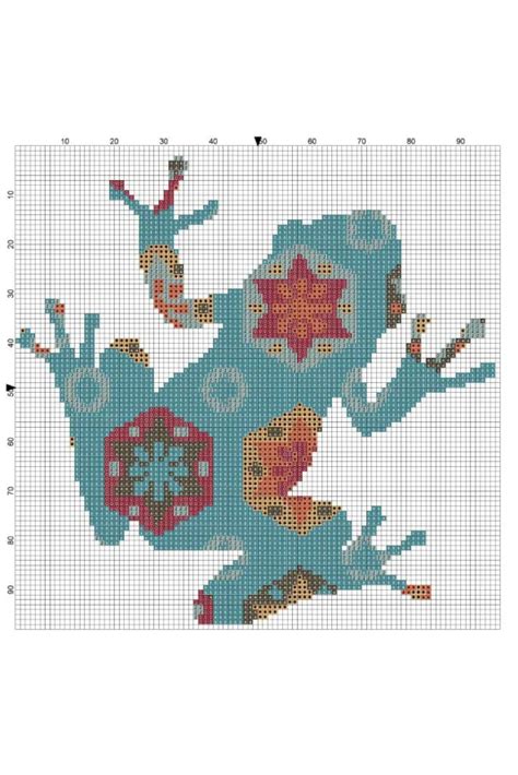 Patchwork Frog Cross Stitch Free Pattern Craft With Cartwright