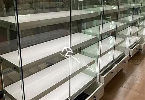 Custom Glass Display Case And Glass Showcase For Retail Store And Wholesale