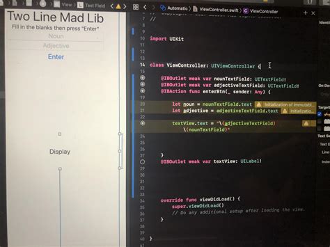 Im Creating A Mad Lib App Its Supposed To Take The Info From “noun