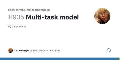 multi task model · issue 935 · open mmlab mmsegmentation · github