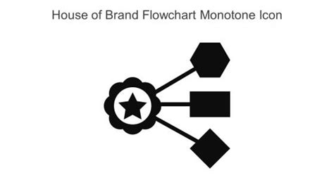 Flowchart Monotone Icon Slide Team