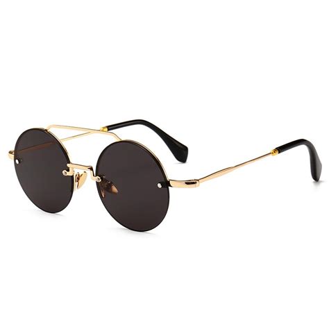 Red Round Goggles Female Fashion Glasses 2018 Women Designer Luxury