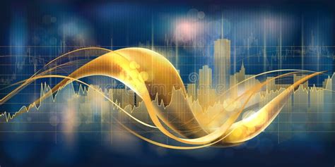 Abstract Infographics On The Background Of A Night City Stock Vector