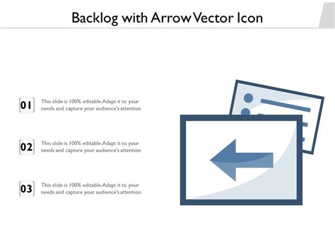 Backlog With Arrow Vector Icon Ppt PowerPoint Presentation Styles Outfit PDF