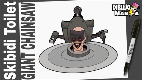 COMO DIBUJAR GIANT CHAINSAW DE SKIBIDI TOILET FÁCIL PASO A PASO