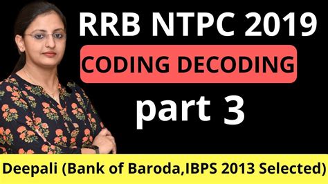 Coding Decoding Reasoning Tricks Rrb Ntpc Group D Exam Reasoning For Railway Exams Youtube