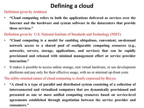 Cloud Computing Module 1 Basics Of Cloud Computing Ppt Cloud