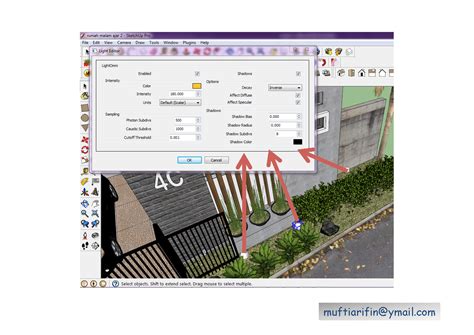 SKETCHUP TEXTURE TUTORIAL V RAY FOR SKETCHUP NIGHT SCENE