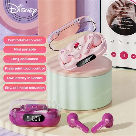 Jual Original Disney Wireless Earphone Tws Headset Bluetooth Hifi Stereo In Ear Noise