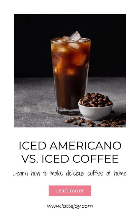 Iced Americano Vs Iced Coffee Iced Americano Iced Coffee Americano