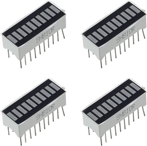 Spamietz 4 X 10 Segment Red Led Bar Display Chart Uk