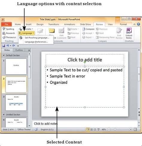 29 Setting Up A Language In PowerPoint KAMIL
