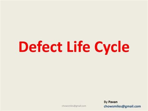 Defect Tracking And Management
