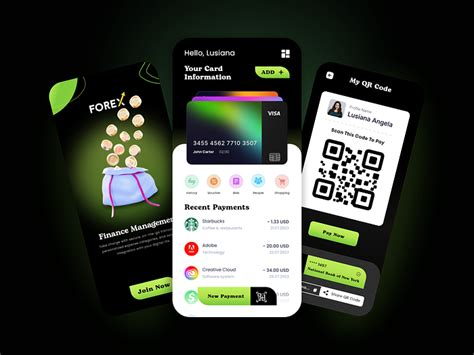 modern e wallet app ui design by excellent webworld on dribbble