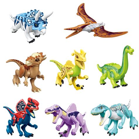 77105 Jurassic Dinosaur Building Blocks Toy Set Dinosaur Toys Mini