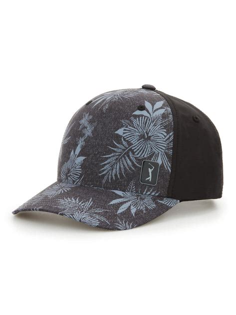 Pga Tour Apparel Mens Pga Tour Tropical Print Cap Golf Apparel Shop