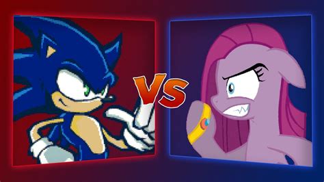 MUGEN Battle Sonic Vs Pinkamena YouTube