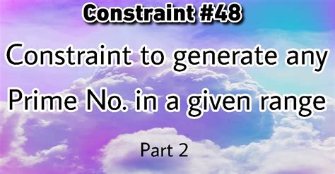 Constraint 48