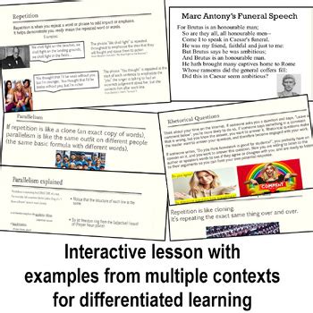 Rhetorical Devices Parallelism Repetition Rhetorical Questions L 9 10 1a