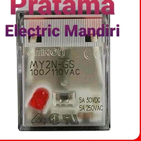 Jual OMRON Relay MY2N GS MY2N 100VAC 110VAC 100V 110V AC100 AC110