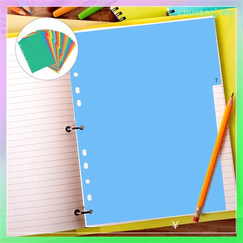 【ready Stock】20 Pages Index Tab Separators Divider Tabs Insert Indexes