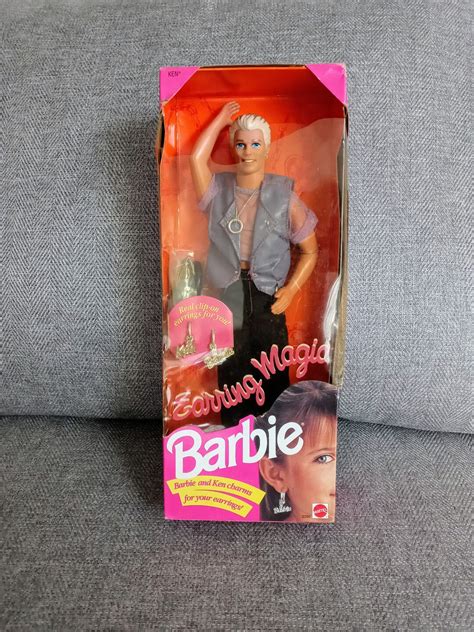 Vintage Dolls Earring Magic Ken In Box Alternative Lifestyle Ken With