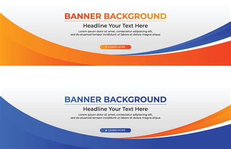 Gradient Banner Template Design Collection 37281310 Vector Art At Vecteezy